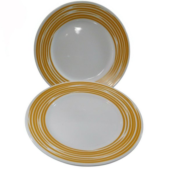 Corelle | Dining | Corelle Vitrrelles Lemon Yellow Brush Strokes Of ...